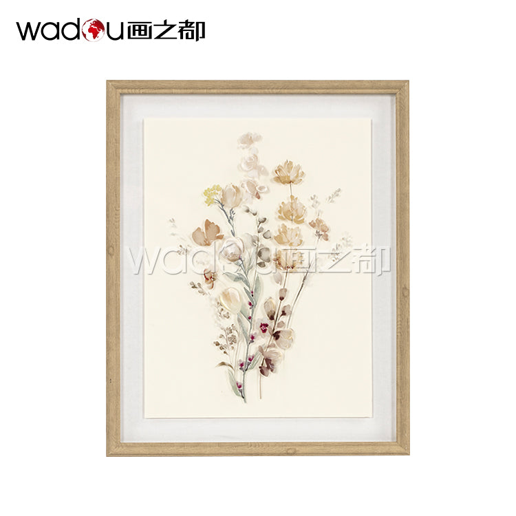 Framed art:2.0mm PS board with tinted gel &linen mounted KT board &bur ...