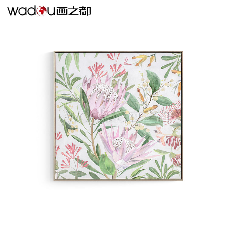 Flower Art with 50% tintel gel mixed glitter---Printed Canvas ...